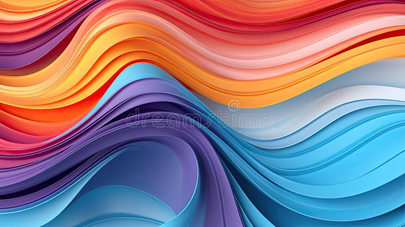 Modern Bright Multicolor Abstract Background Consisting of Many 3D ...