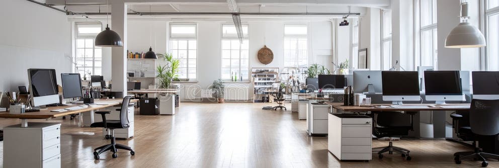 Modern, Bright, and Spacious Open-Plan Office Space with Multiple ...