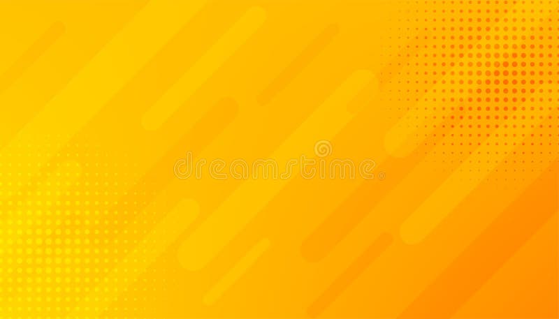 Modern and Bright Yellow Backdrop in Halftone Style Stock Vector ...