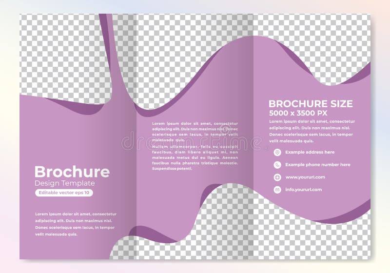 Modern Brochure Design Template with Cool Gradient Color Stock Vector ...