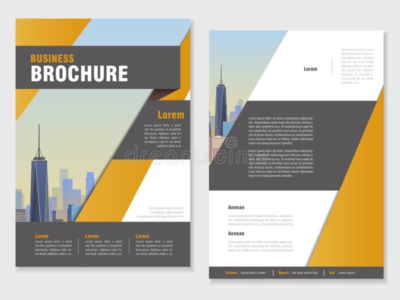 Modern brochure design stock illustration. Illustration of geometric ...