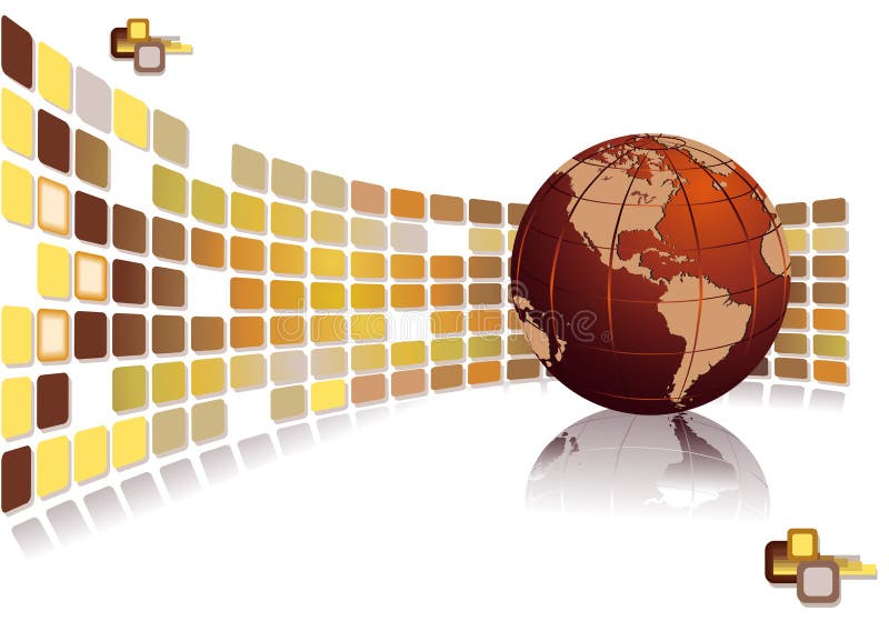 Modern Brochure for Global Development Business Stock Illustration ...