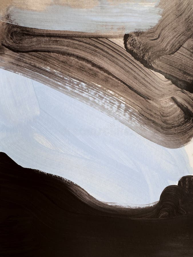 Modern Brown Abstract Art Contemporary Painting. Modern Art. Contemporary Art. Stock Photo ...