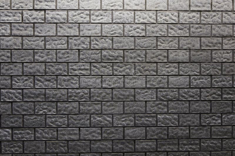 Modern Brown Bricks Wall Pattern with Light Spot Stock Image - Image of ...