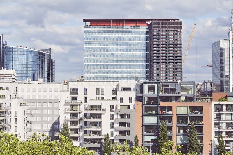 Modern Brussels Skyline with Skyscrapers and New Districts - Daytime ...