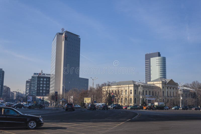 Modern Bucharest editorial stock image. Image of colorful - 37648224