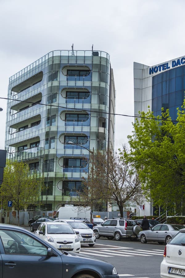Modern Bucharest editorial photography. Image of building - 40282537