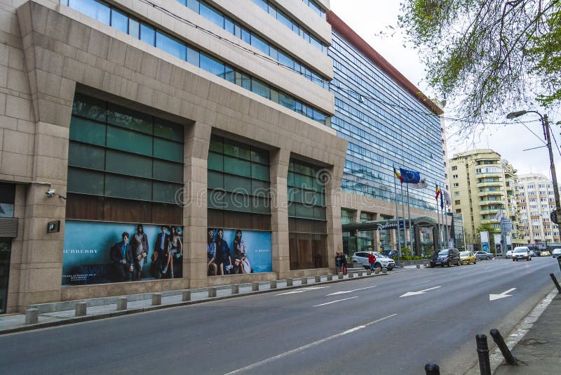 Modern Bucharest editorial stock photo. Image of balcony - 40282598