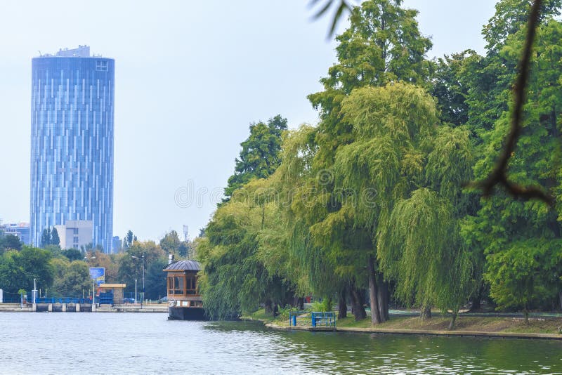 Modern Bucharest editorial stock photo. Image of buss - 45826948