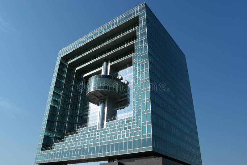 Cubic office building stock photo. Image of offices, prestigious - 3788334