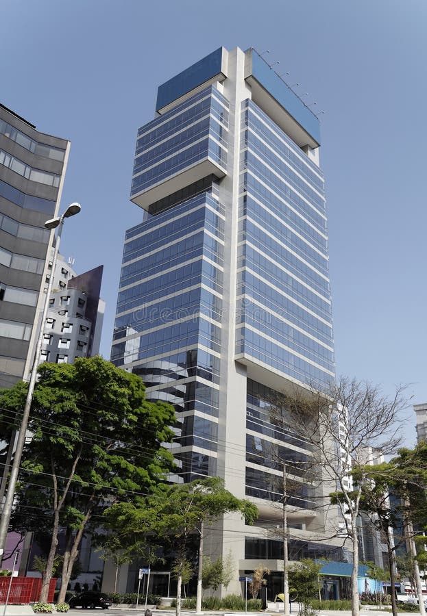 Modern Tower Glass Building Seattle Stock Image - Image of state, glass ...