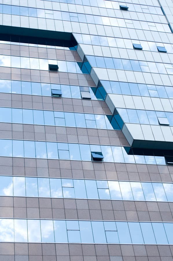 Windows by modern building stock image. Image of high - 8616489