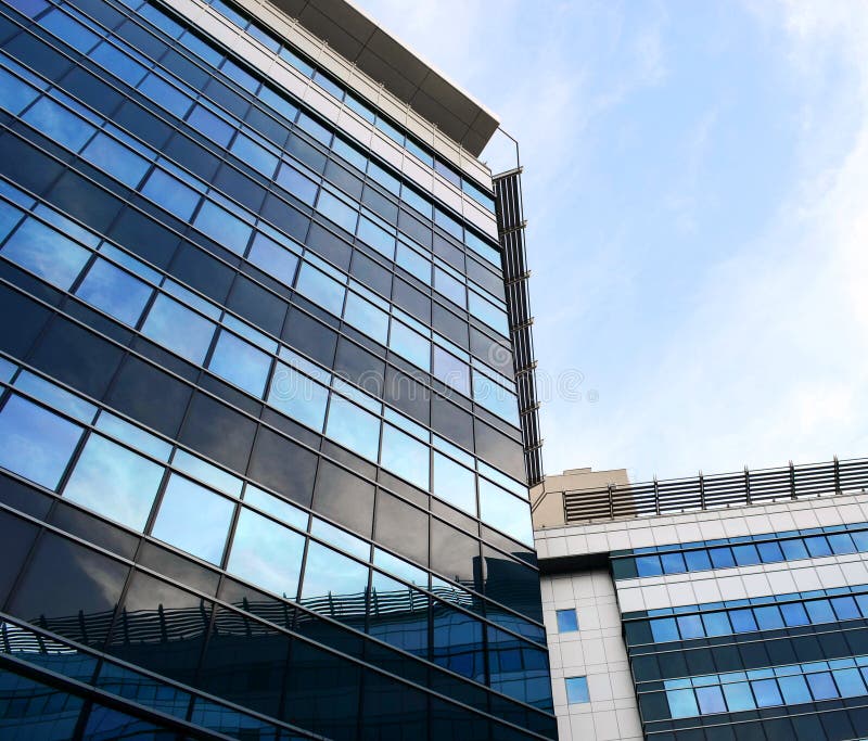 Modern Building Against Blue Sky Stock Image - Image of metropolis ...