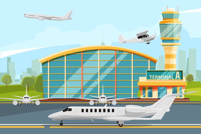Airport Building Vector