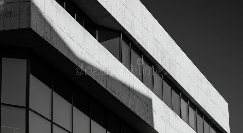 Modern Building with an Angular Design, Featuring a Façade of ...