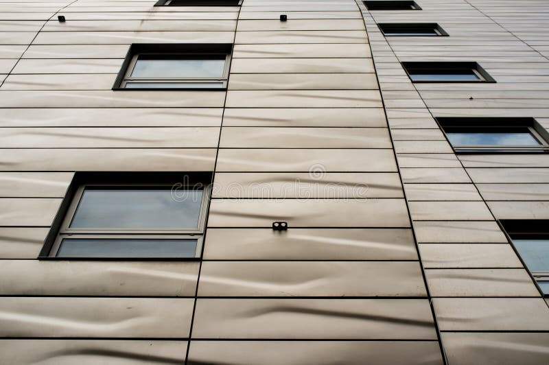 Modern Building with Architectural Texture Stock Photo - Image of ...