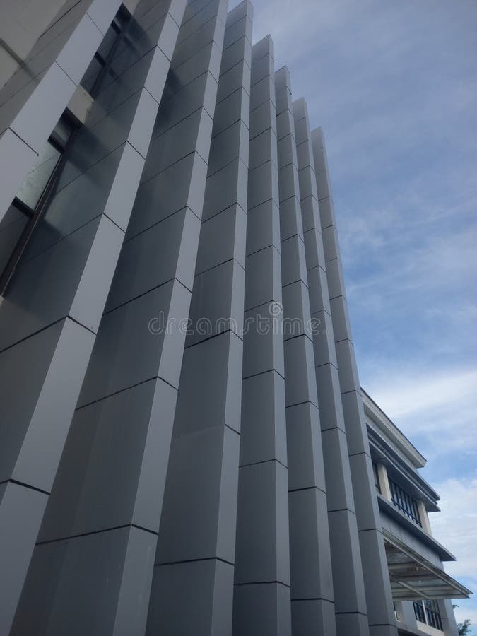 Modern Building Architecture in the Form of a Building with Abstract ...