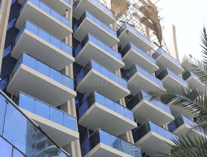 Modern Building, Dubai. Emirates. Stock Image - Image of forms ...