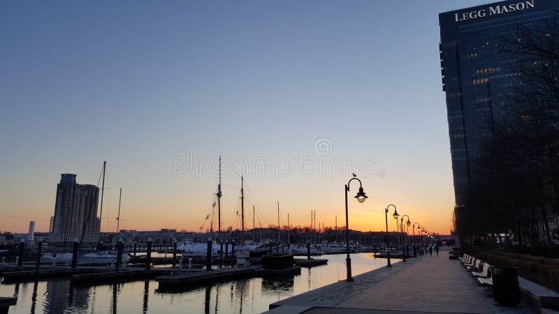 Modern Building at Baltimore Inner Harbor Editorial Image - Image of ...
