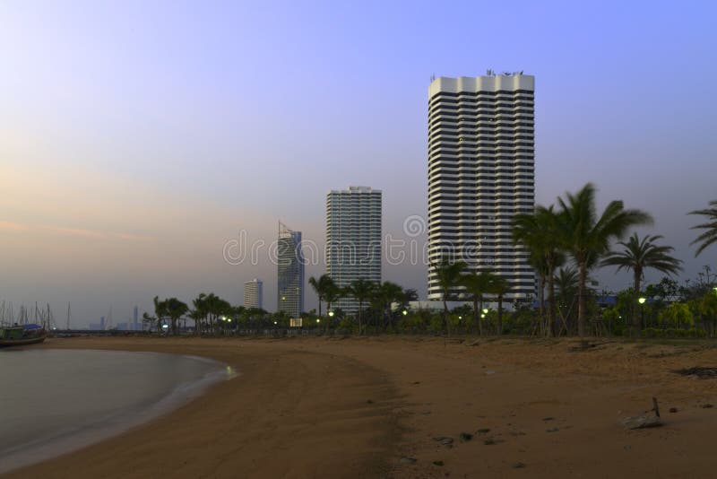 Modern Building at the Beach Stock Image - Image of building, south ...