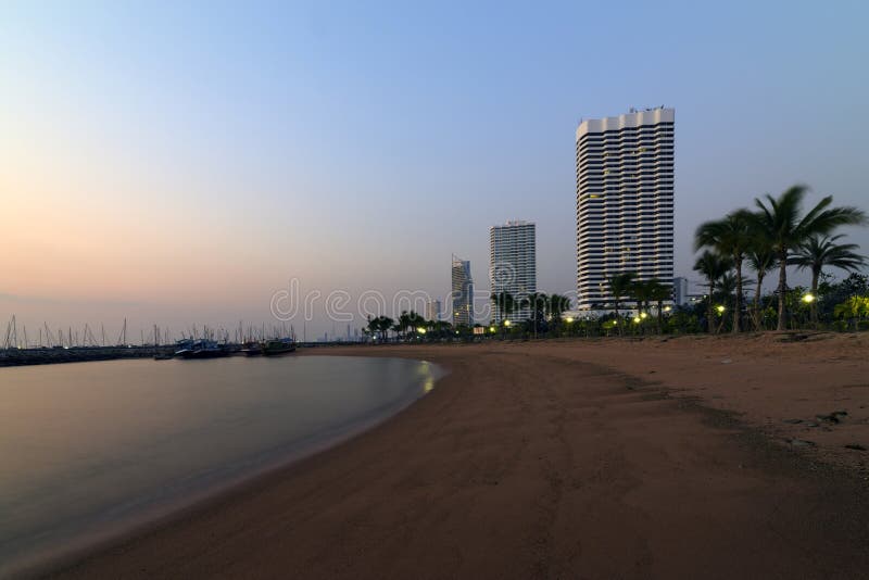 Modern Building at the Beach Stock Image - Image of sand, landscape ...