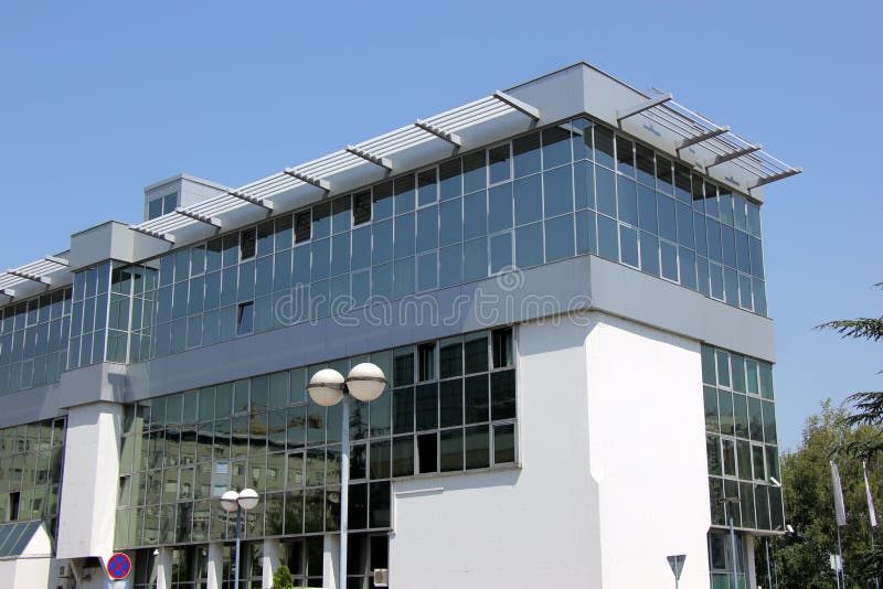 Modern Building in Belgrade Stock Photo - Image of gate, concrete: 33559440