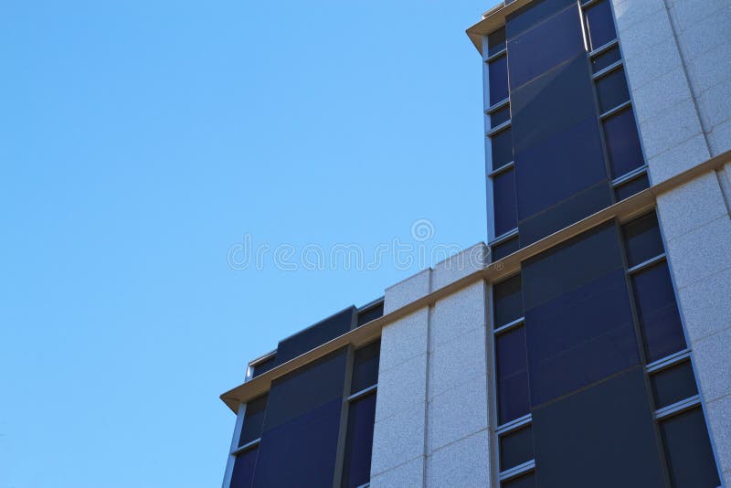 Modern building blue sky stock photo. Image of buildings - 16060324