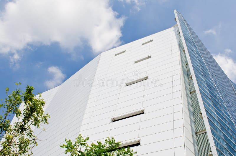 Modern Building with Blue Sky Stock Image - Image of business, abstract ...