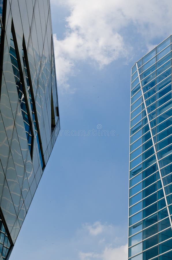 Modern Building with Blue Sky Stock Image - Image of architecture ...