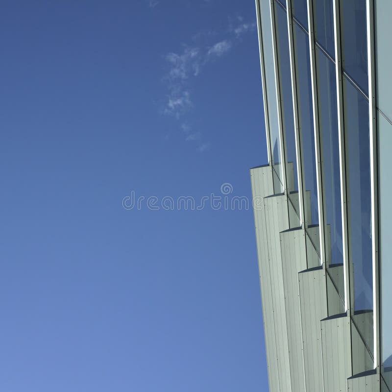Modern Building with Blue Sky Stock Photo - Image of contemporary ...