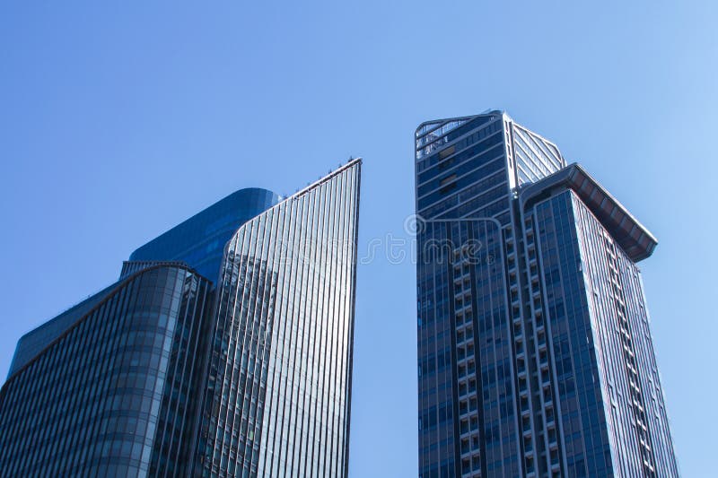 Modern Building with Blue Sky. Stock Photo - Image of business, concept ...