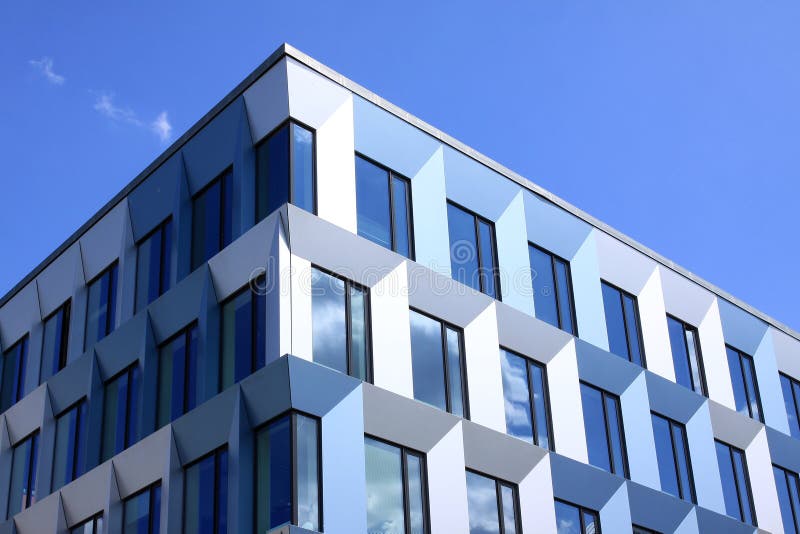 Modern Building on the Blue Sky Stock Image - Image of contemporary ...