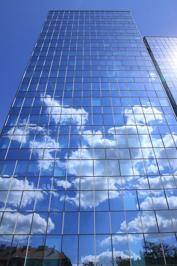 Modern Building on the Blue Sky Stock Image - Image of building ...