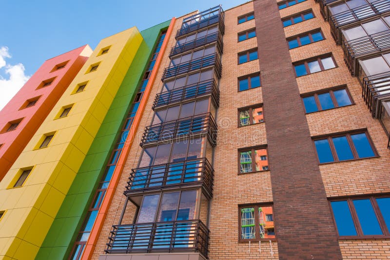 Modern Building with Blue Sky Stock Image - Image of landmark, complex ...