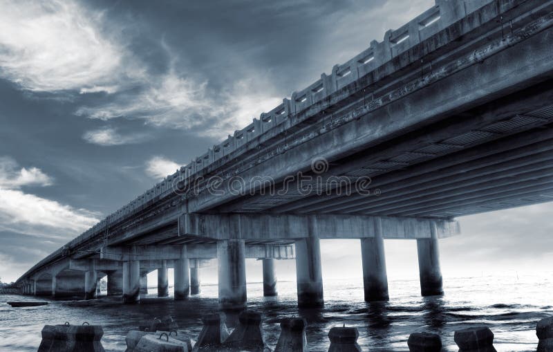 Modern building of bridge stock photo. Image of bridge - 14538048