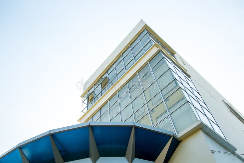 Modern Building in the Bright Sky Stock Photo - Image of building ...
