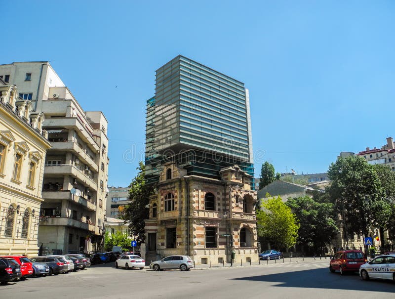The Modern Building in Bucharest. Editorial Image - Image of landmark ...