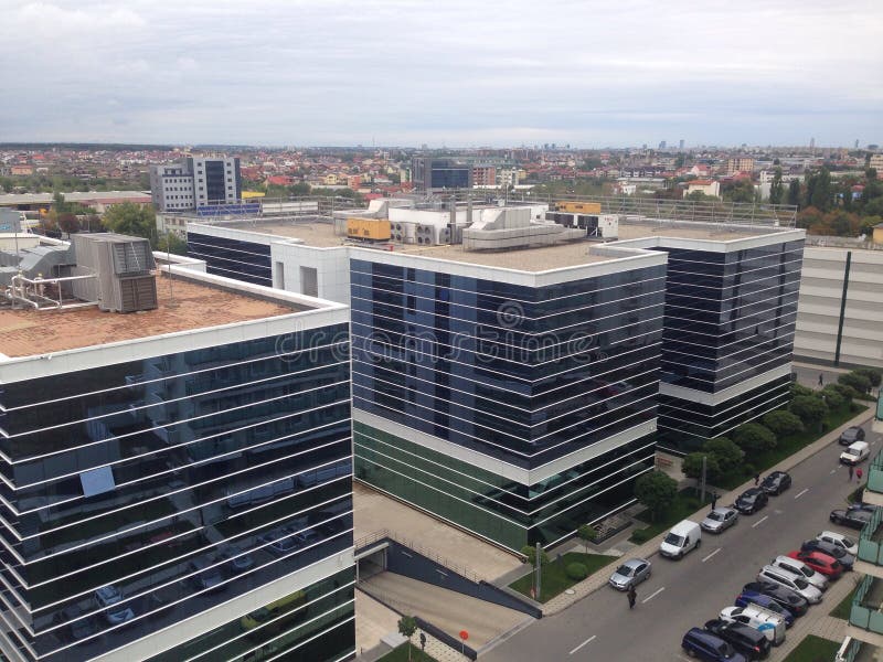 Modern Building in Bucharest Stock Image - Image of building, modern ...