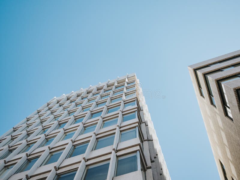 Modern Building Business District Architecture Exterior Perspective ...