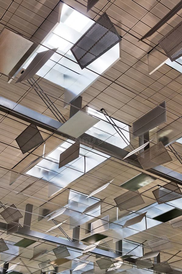 Modern building ceiling stock photo. Image of airport - 11852334
