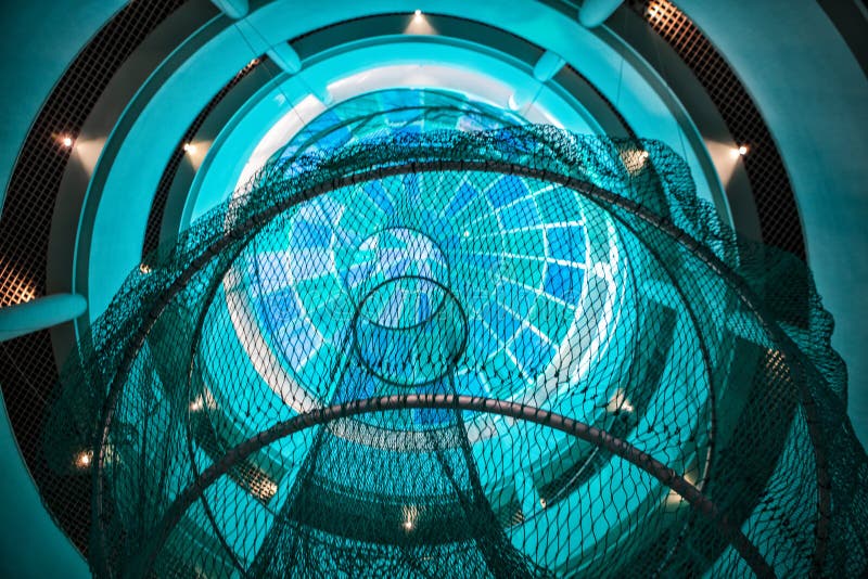 Modern Building Ceiling with Net, Abstract Photography Stock Photo ...