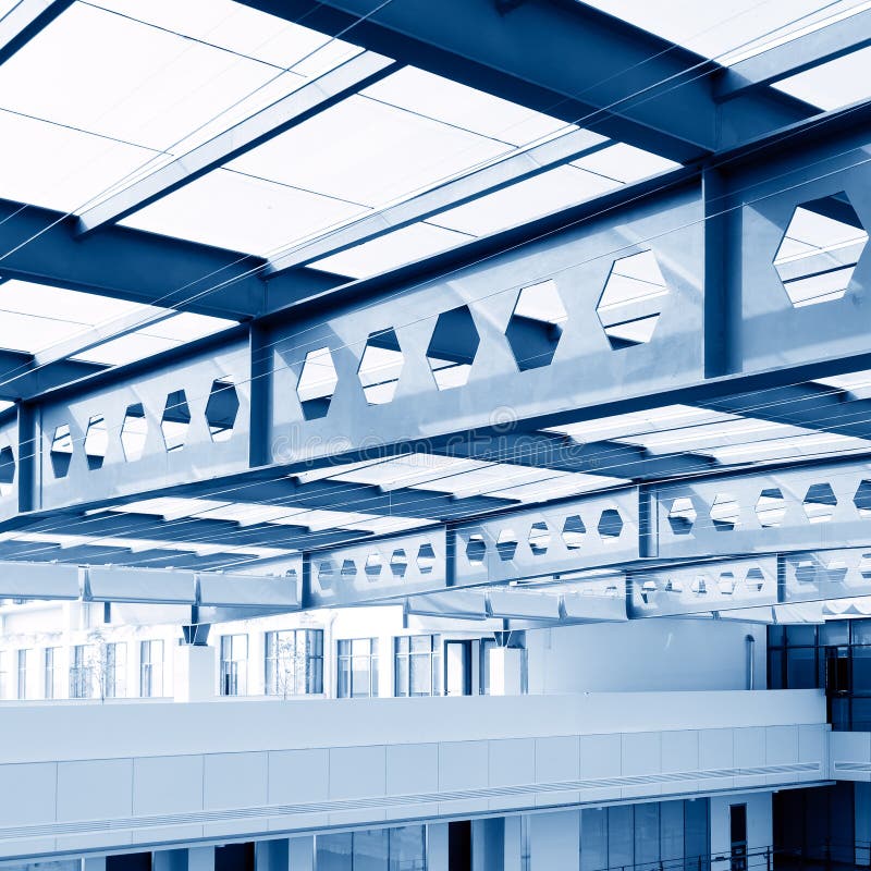 Modern building ceiling stock photo. Image of bright - 77383822