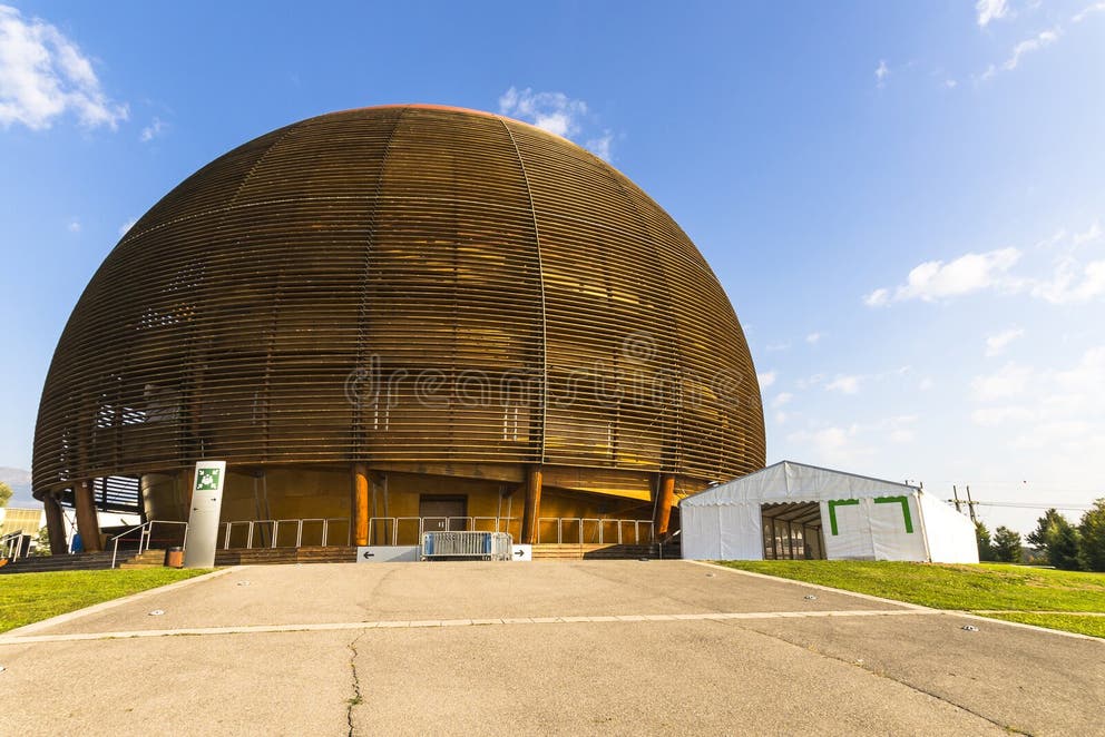 Modern Building in Cern, Geneva. Stock Photo - Image of show, nobel ...
