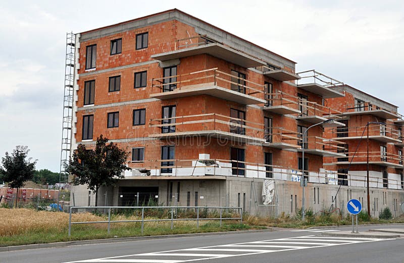 Modern building in city stock photo. Image of windows - 155444012