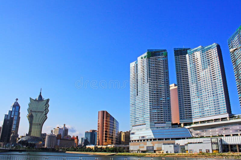 Macau Modern Building and Cityscape, Macau, China Editorial Stock Image ...