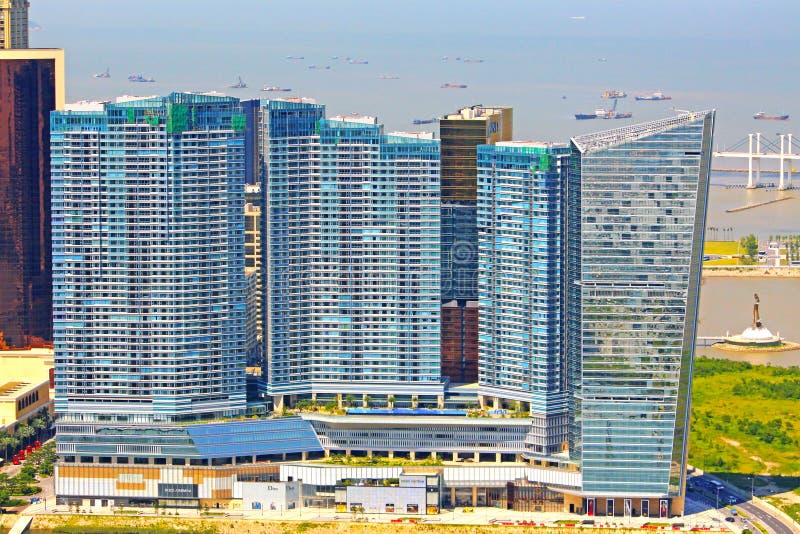 Macau Modern Building and Cityscape, Macau, China Editorial Photography ...
