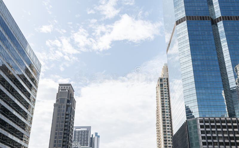 Modern Building Cityscape View with Blue Sky Background Stock Photo ...
