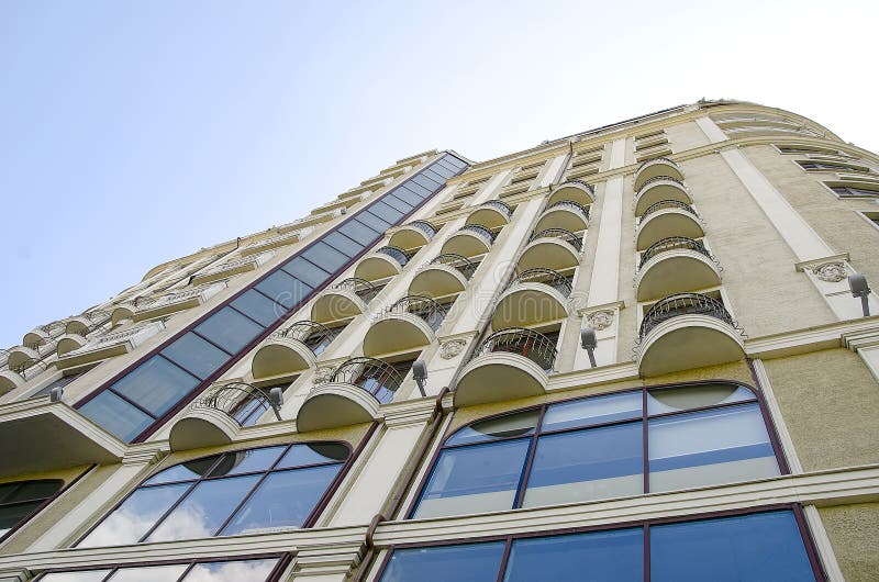 Modern building stock photo. Image of curves, flats, loft - 33234472