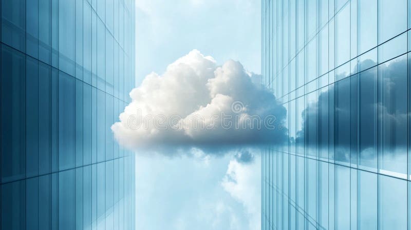 Cloud Computing Data Center Modern Building Digital Technology Sky Web ...