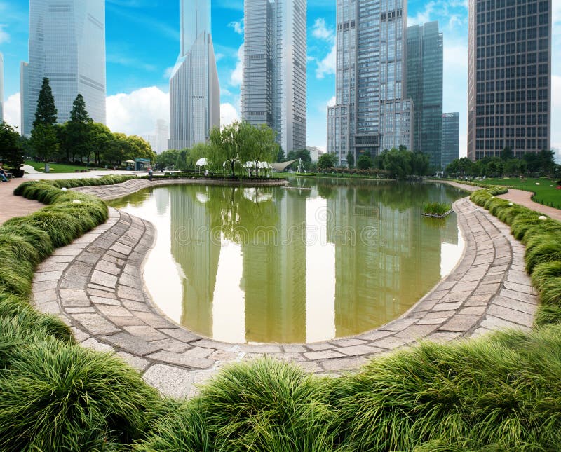 Modern building with cloud stock photo. Image of architecture - 35663984